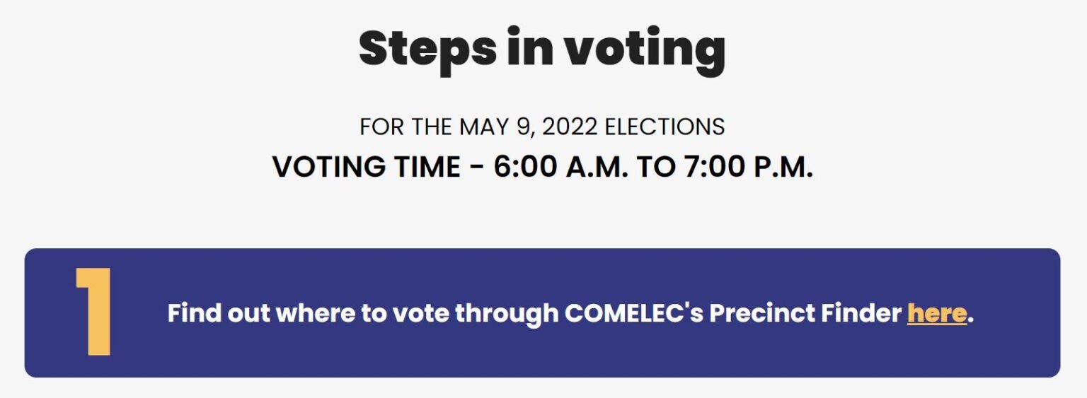 VOTING GUIDE: 9 Steps to Voting on Philippines Election Day ...