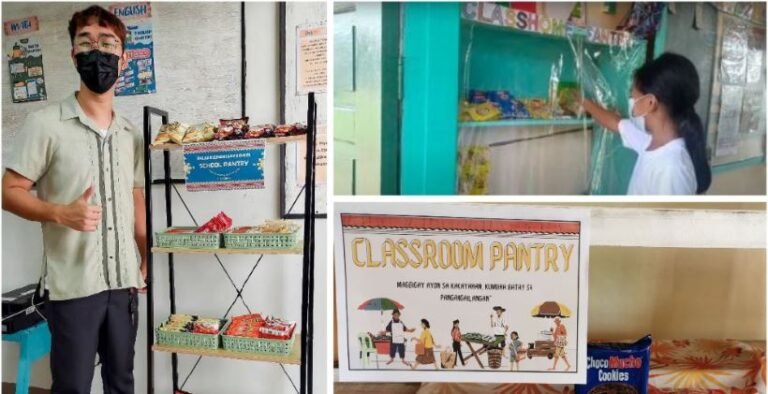 Filipino teachers’ free food pantries feed hungry students